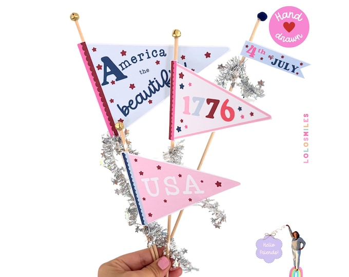 Summer and Sunshine Pennant Flag for Photoshoots, Gift Wrapping and ...