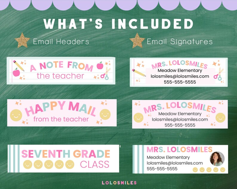 Teacher Email Signature, Email Headers, Email Template, Email ...