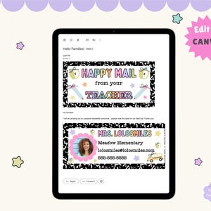 Teacher Email Signature, Composition Notebook, Email Headers, Email ...