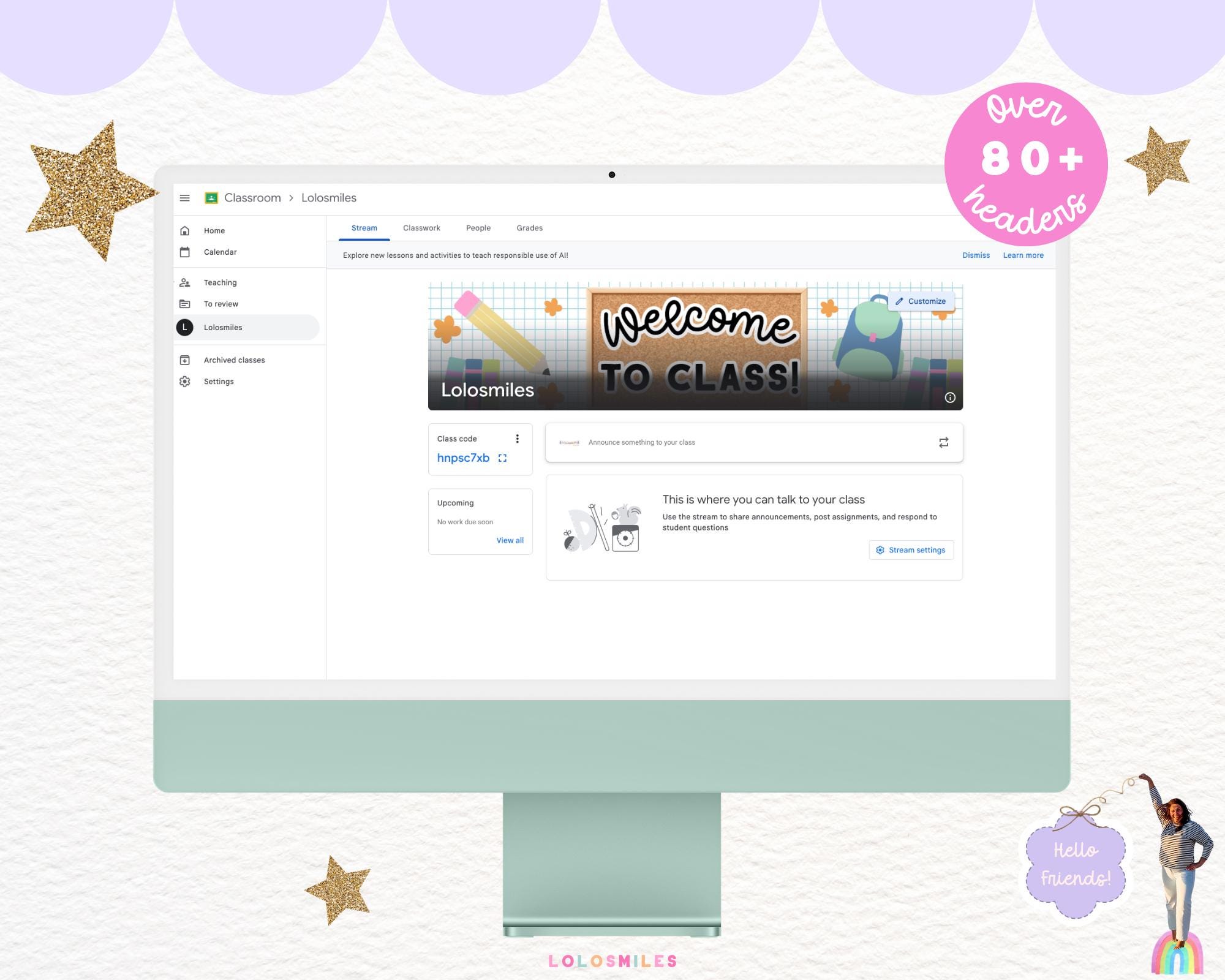 Google Classroom Headers: 80+ Online School Banner Themes (pngs, Non ...