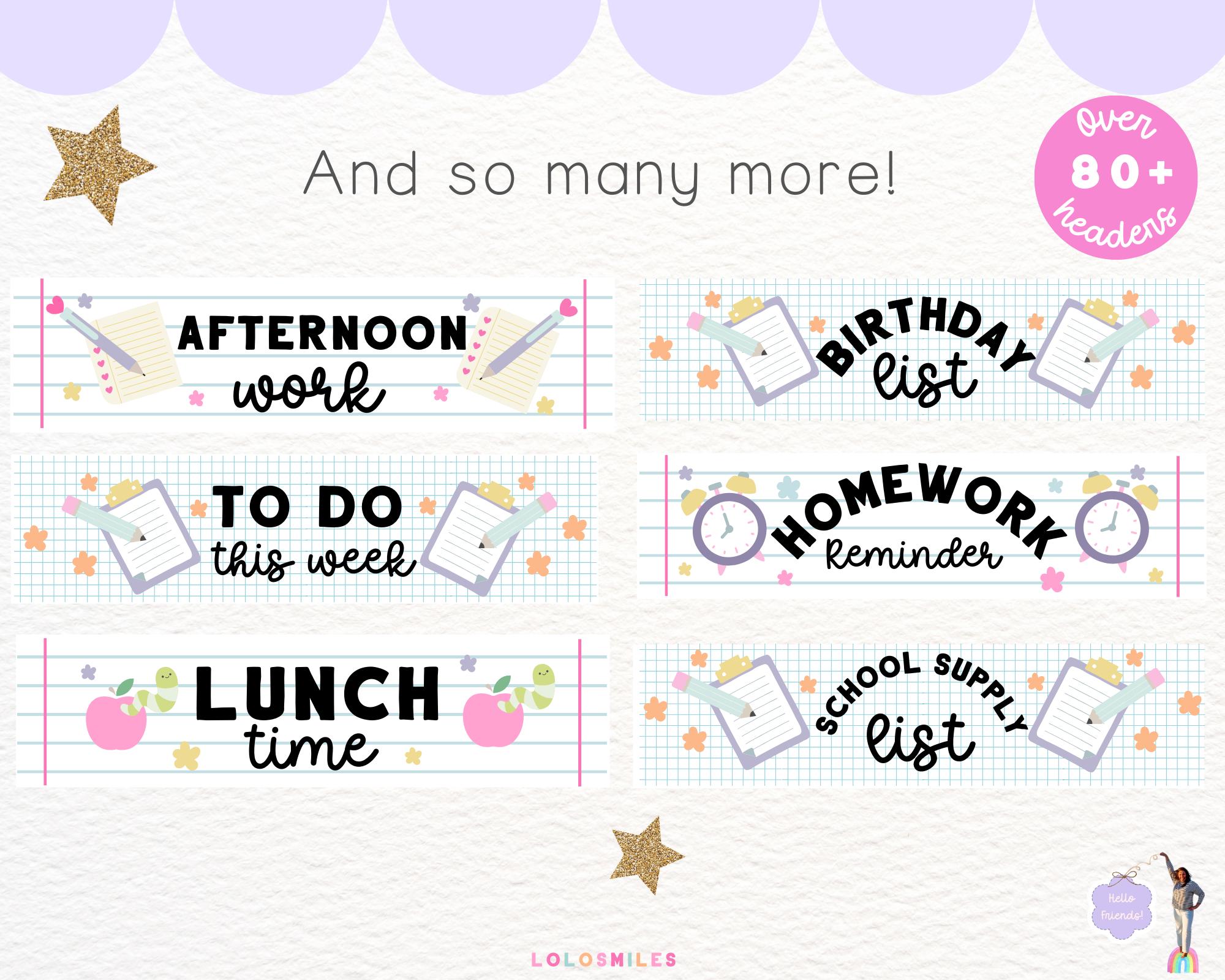 Google Classroom Headers: 80+ Online School Banner Themes (pngs, Non ...