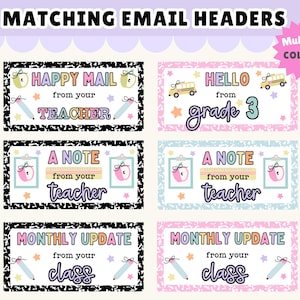 Teacher Email Signature, Composition Notebook, Email Headers, Email ...