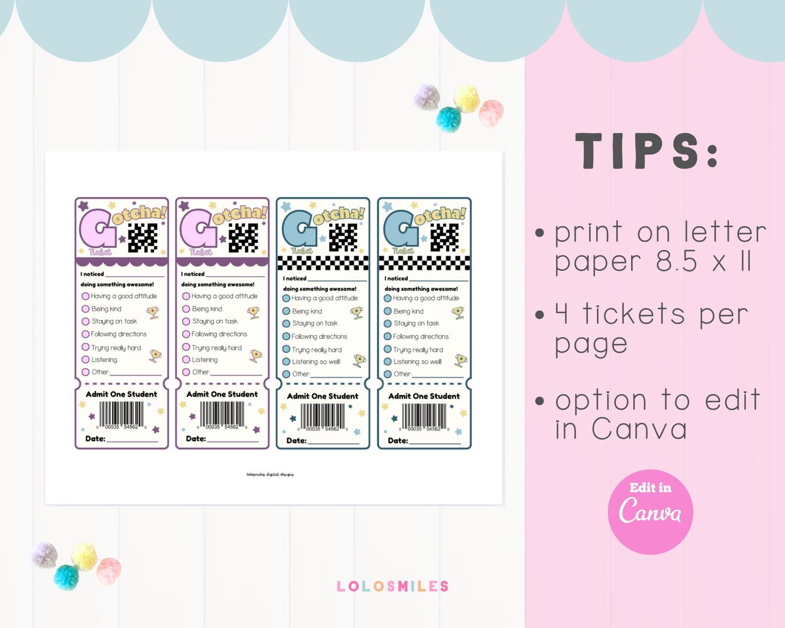 Get Creative With Classroom Management: Printable Student Behavior ...