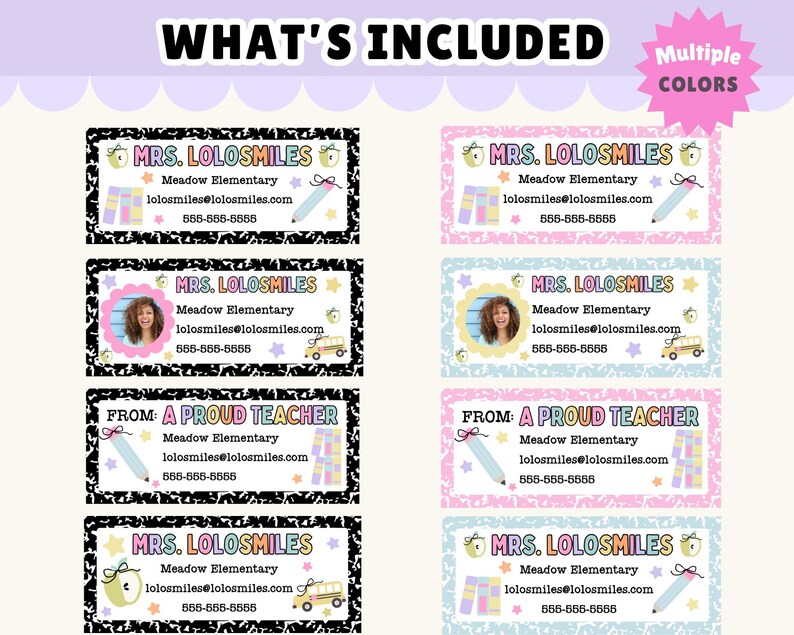 Teacher Email Signature, Composition Notebook, Email Headers, Email ...