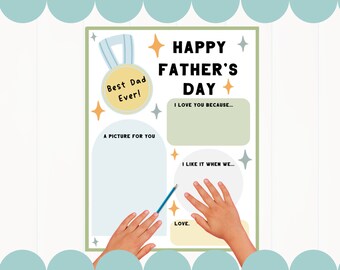 All About Dad Fill in the Blank - Etsy