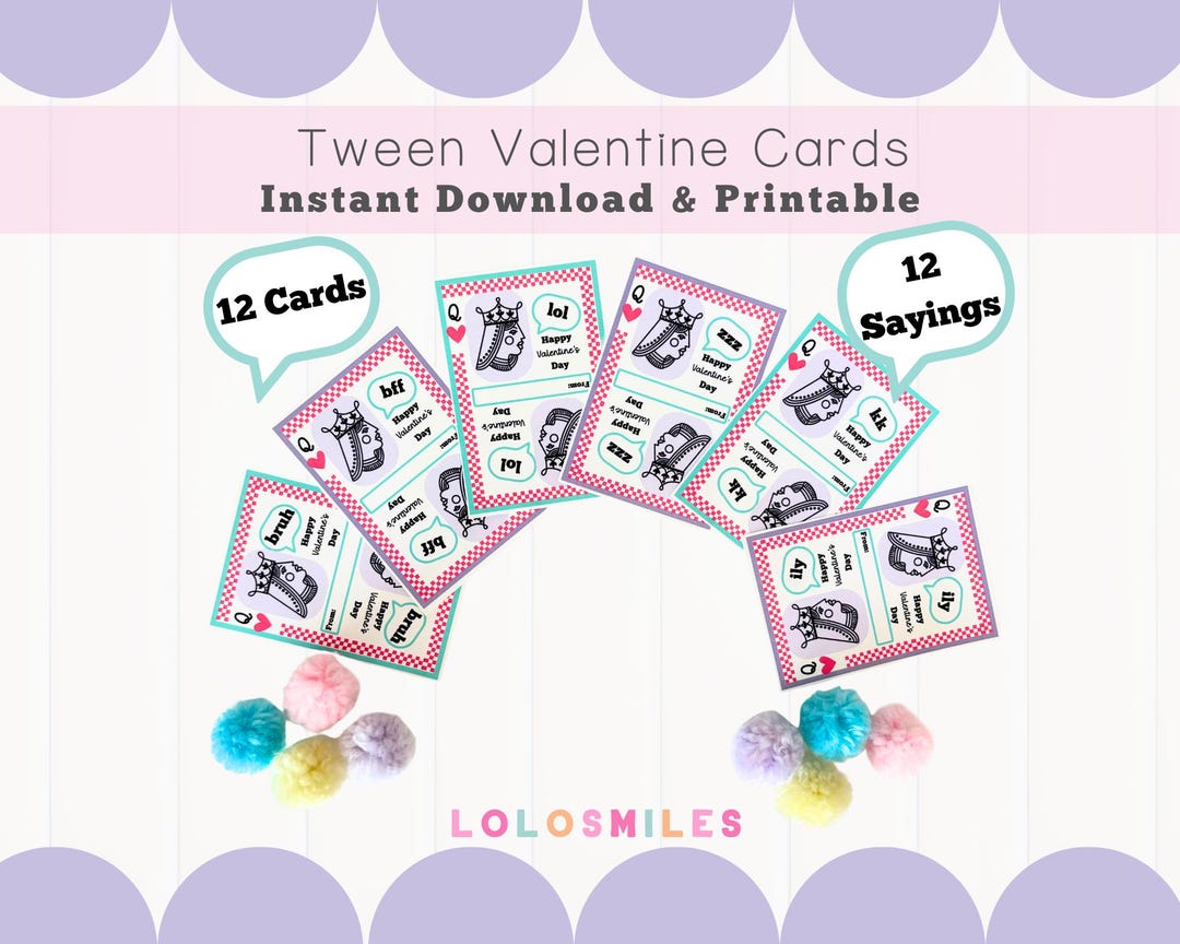 Trendy Valentine for Kids, Printable Classroom Valentine, Funny ...