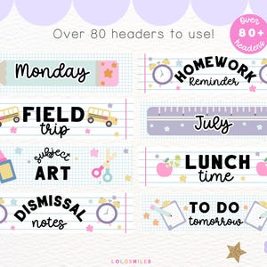 Google Classroom Headers: 80+ Online School Banner Themes (pngs, Non ...