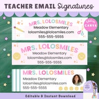 Email Signature Teacher Email Signature Template Teacher Email ...