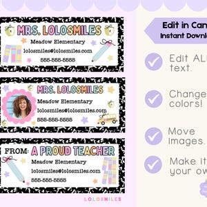 Teacher Email Signature, Composition Notebook, Email Headers, Email ...