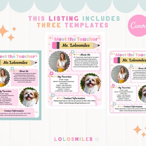 Meet the Teacher Editable Template, All About My Teacher, Pastel ...