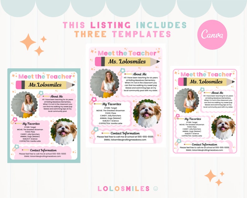 Meet the Teacher Editable Template, All About My Teacher, Pastel ...