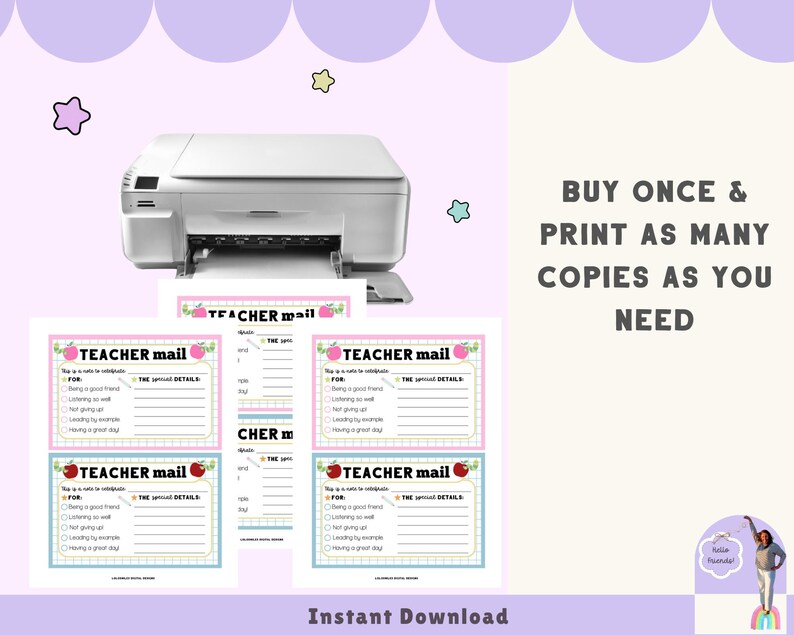 Printable Teacher Note Template: Student Behavior Management (PDF ...