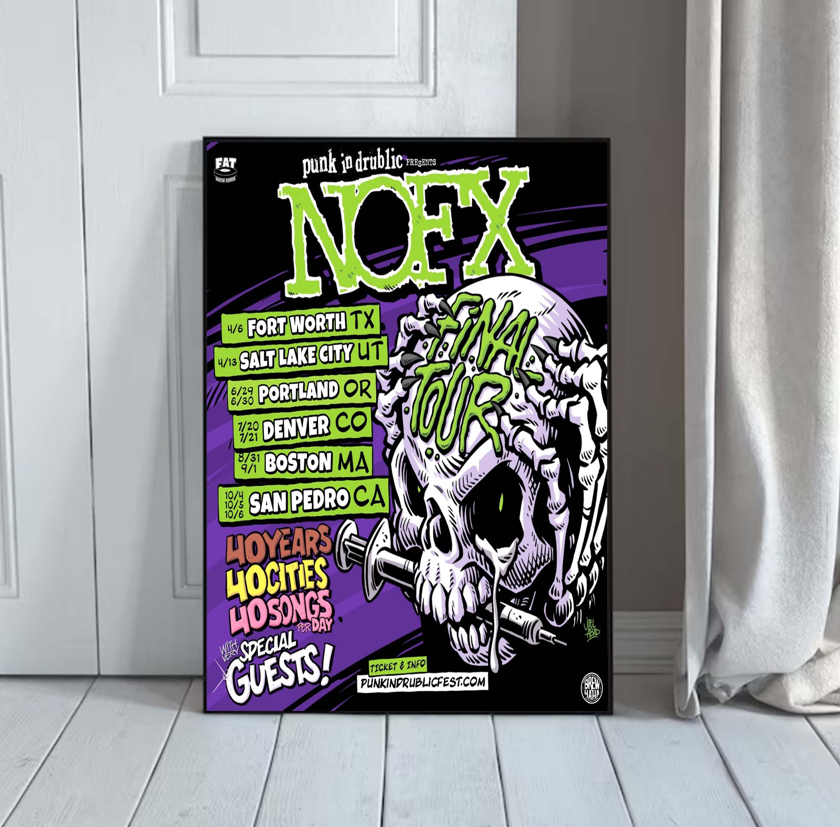 Custom FINAL NOFX TOUR 2024 Poster sold by Pineapple Complex | SKU ...