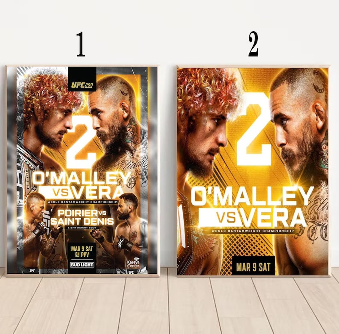 Custom UFC 299 Sean O' Malley Vs Marlon Vera March 2, 2024 Poster - Etsy