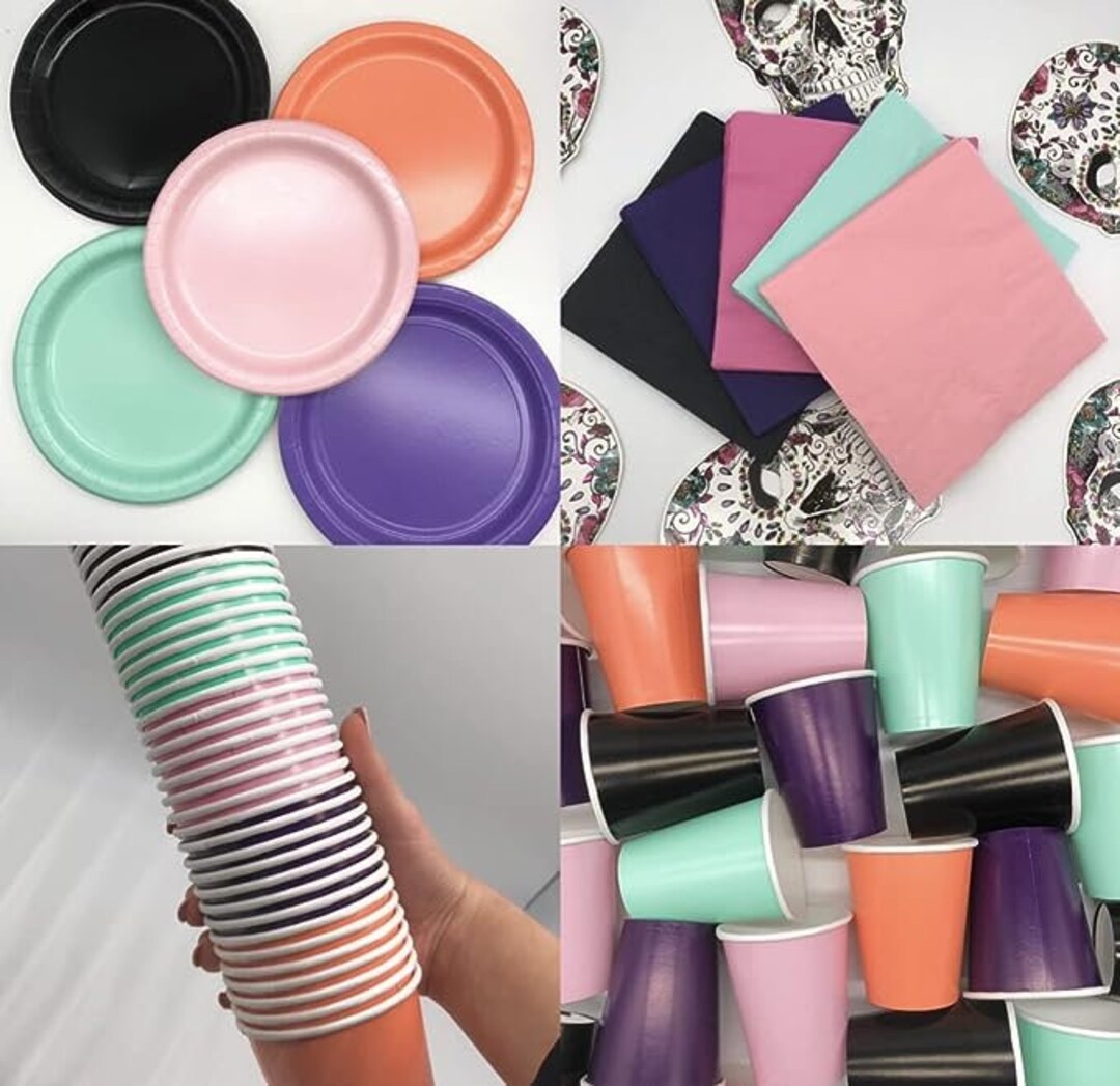 Spooky Halloween Paper Tableware Kit - Etsy