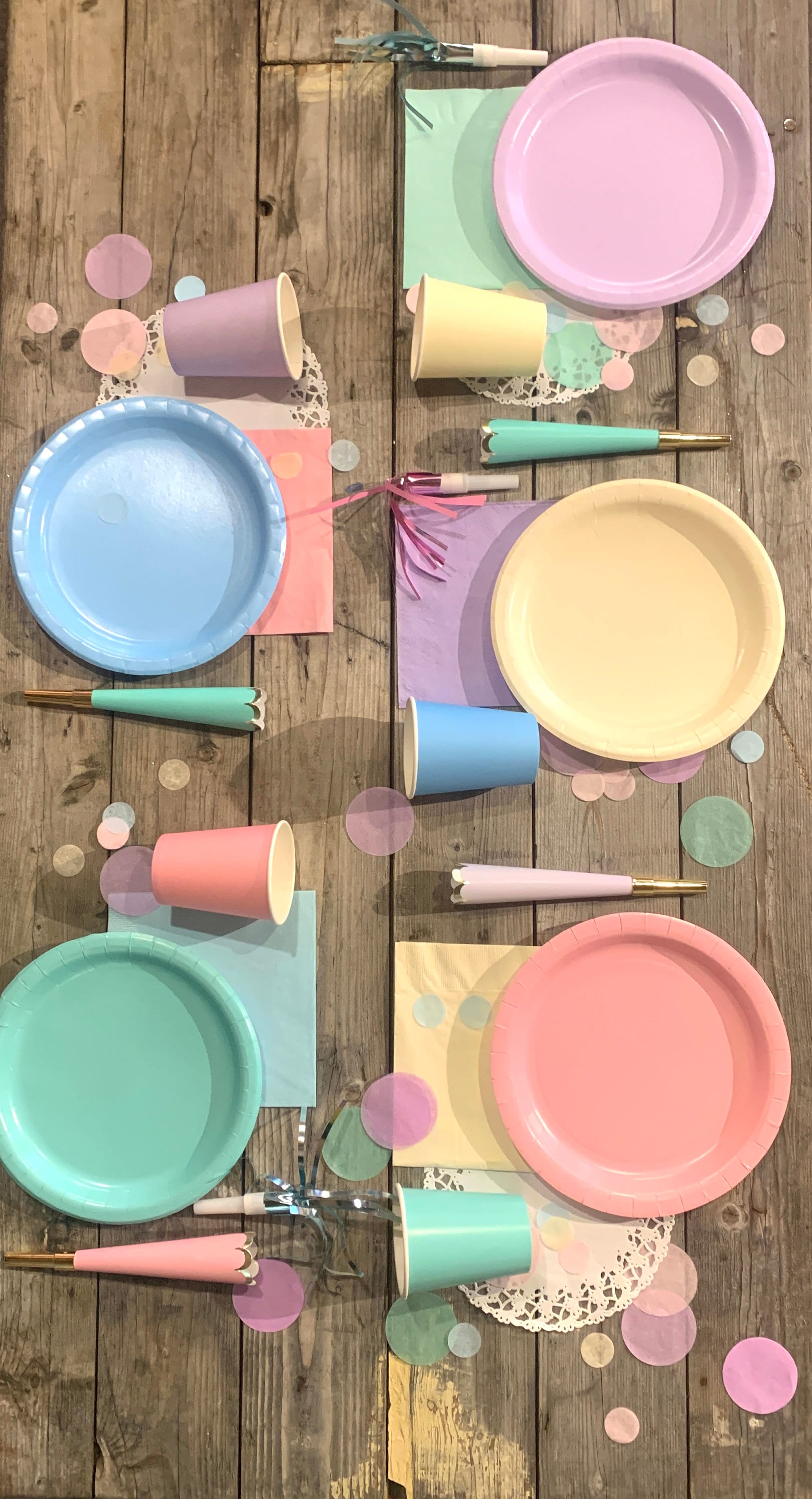 Ice Cream Pastel Rainbow Party Kit! Cups, Napkins and Plates! - Etsy UK