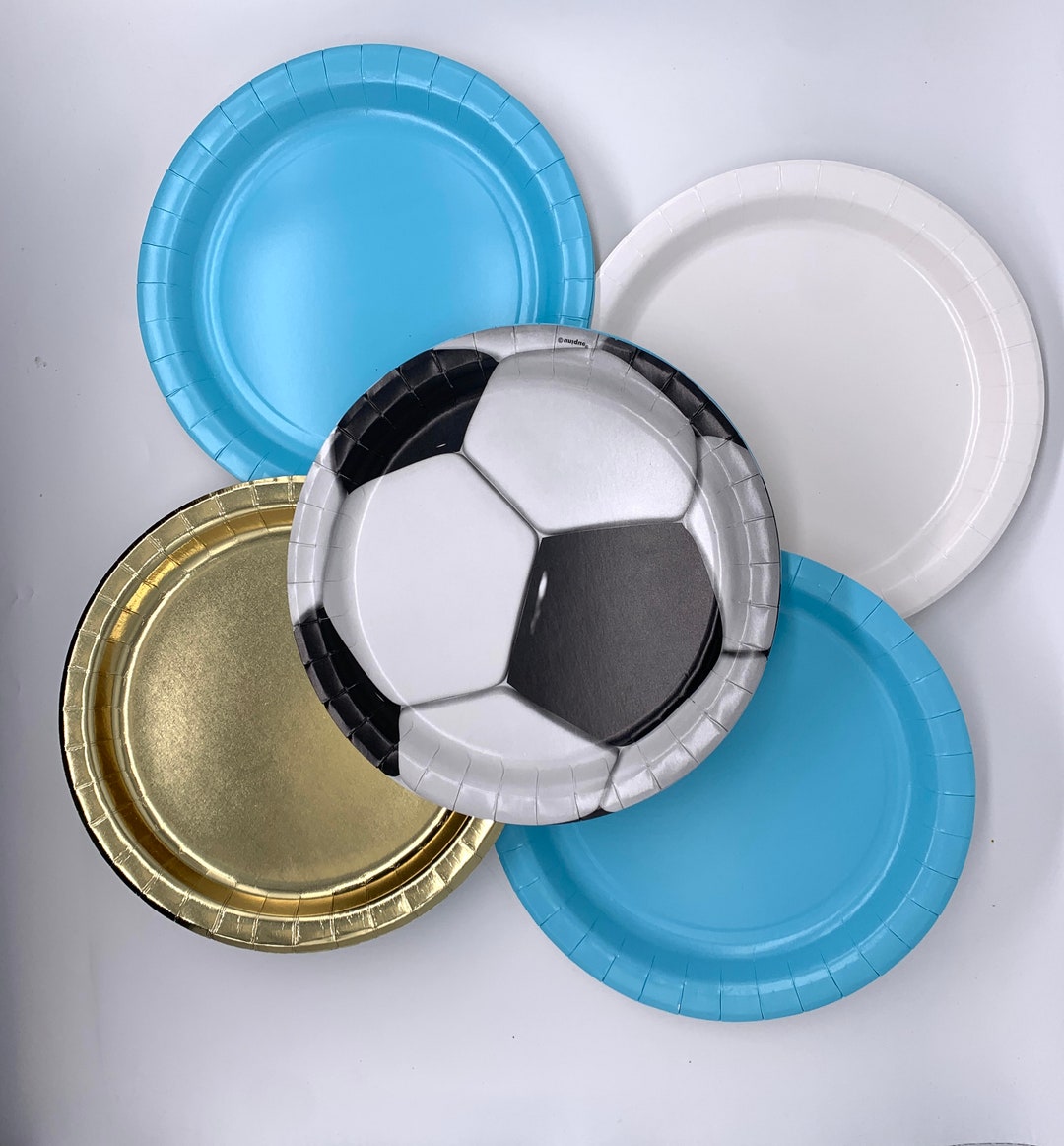 Man City Football Coloured Paper Party Plates X 40 - Etsy