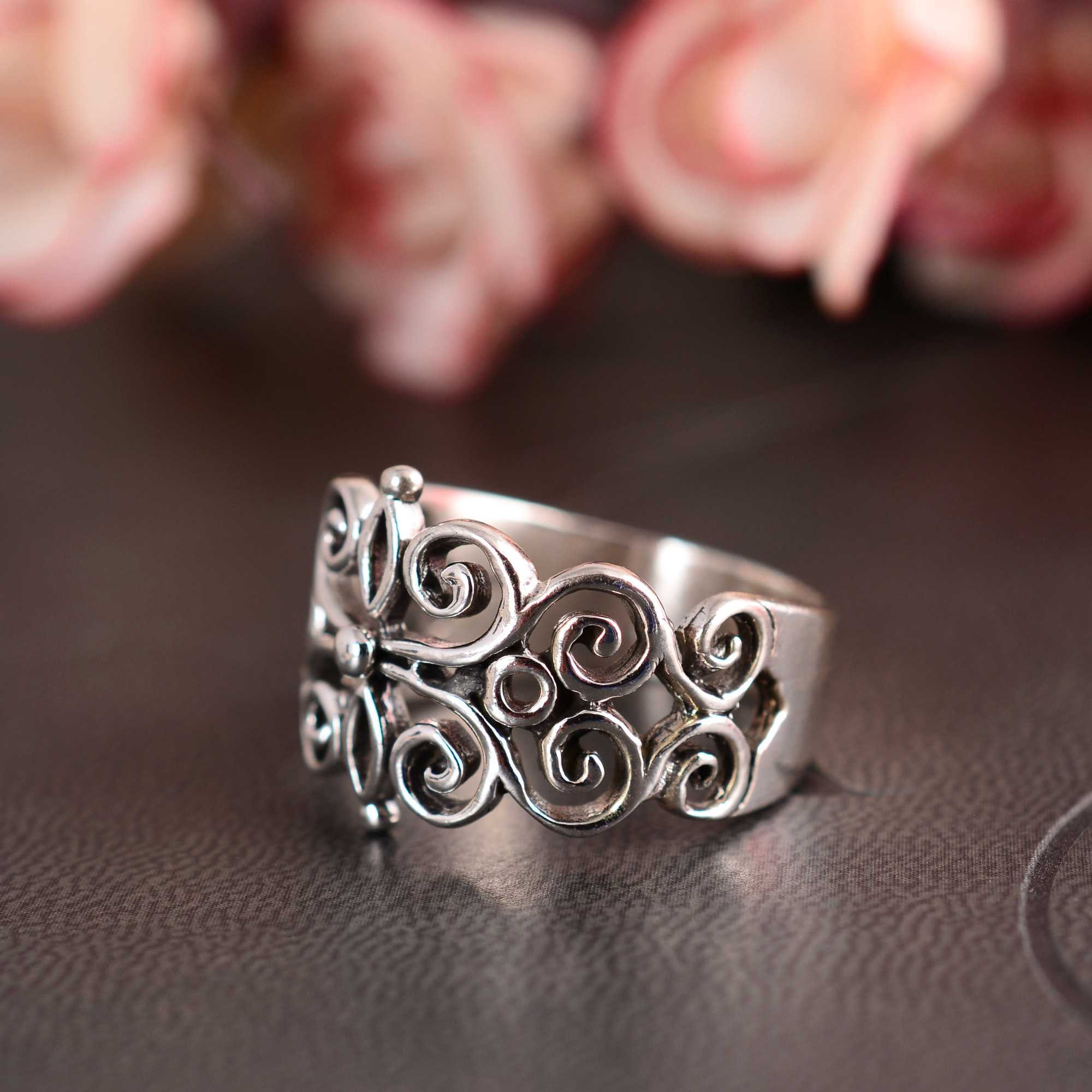 Filigree Ring, Handmade Ring, 925 Sterling Silver Ring, Silver Filigree ...