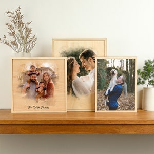 Custom Photo on Wood, Personalized Engraved Photo on Wood, Custom ...