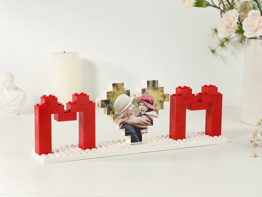 Custom Mom Shape Brick Puzzle | Personalized Building Block | Mothers ...
