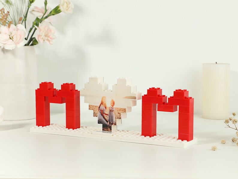 Custom Mom Shape Brick Puzzle | Personalized Building Block | Mothers ...
