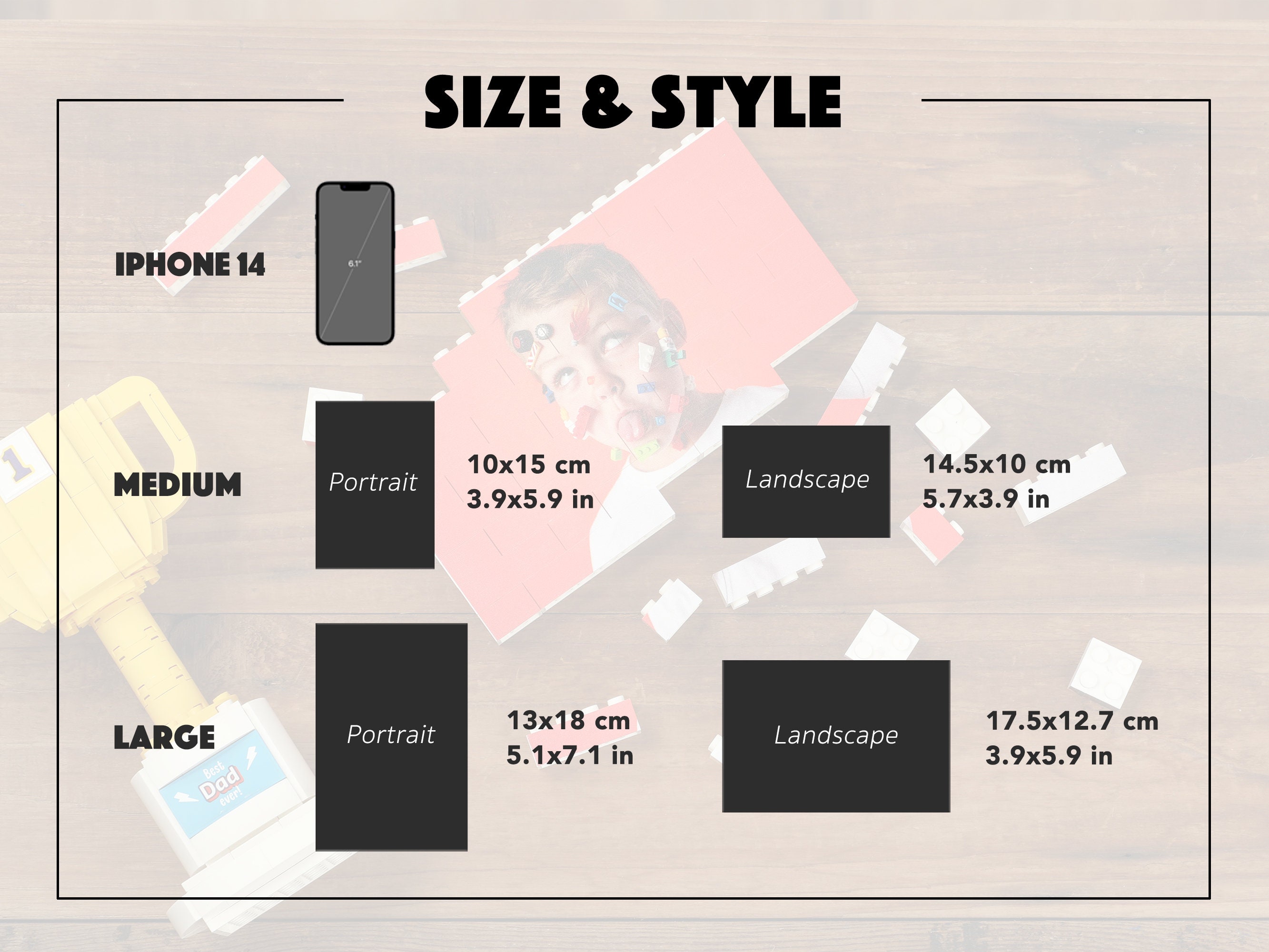 Custom Photo Brick Puzzle Personalized Building Blocks - Etsy UK