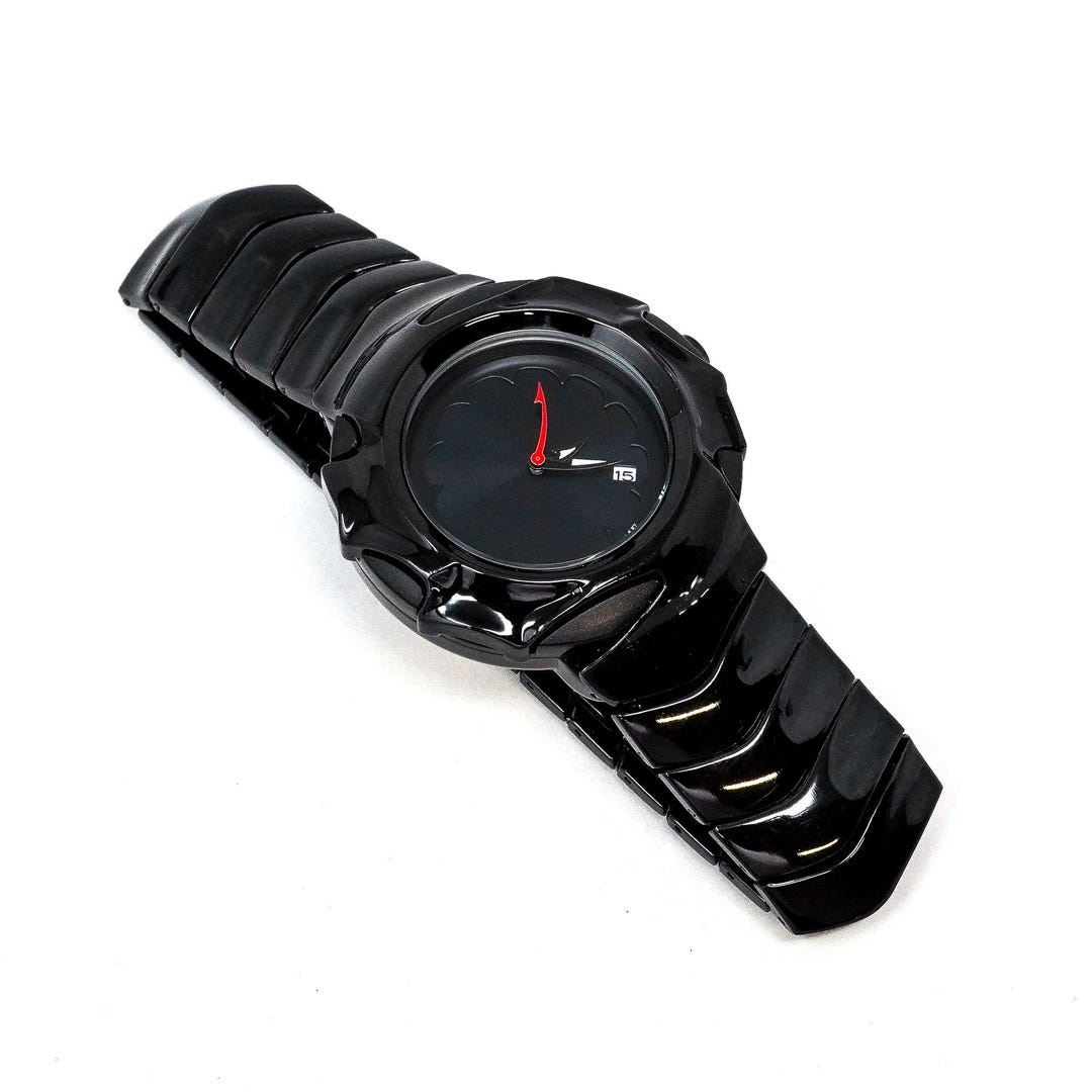 Watch Blade Black Link Saw Frame Y2K 2000s Sci-fi Black Stunning Time ...