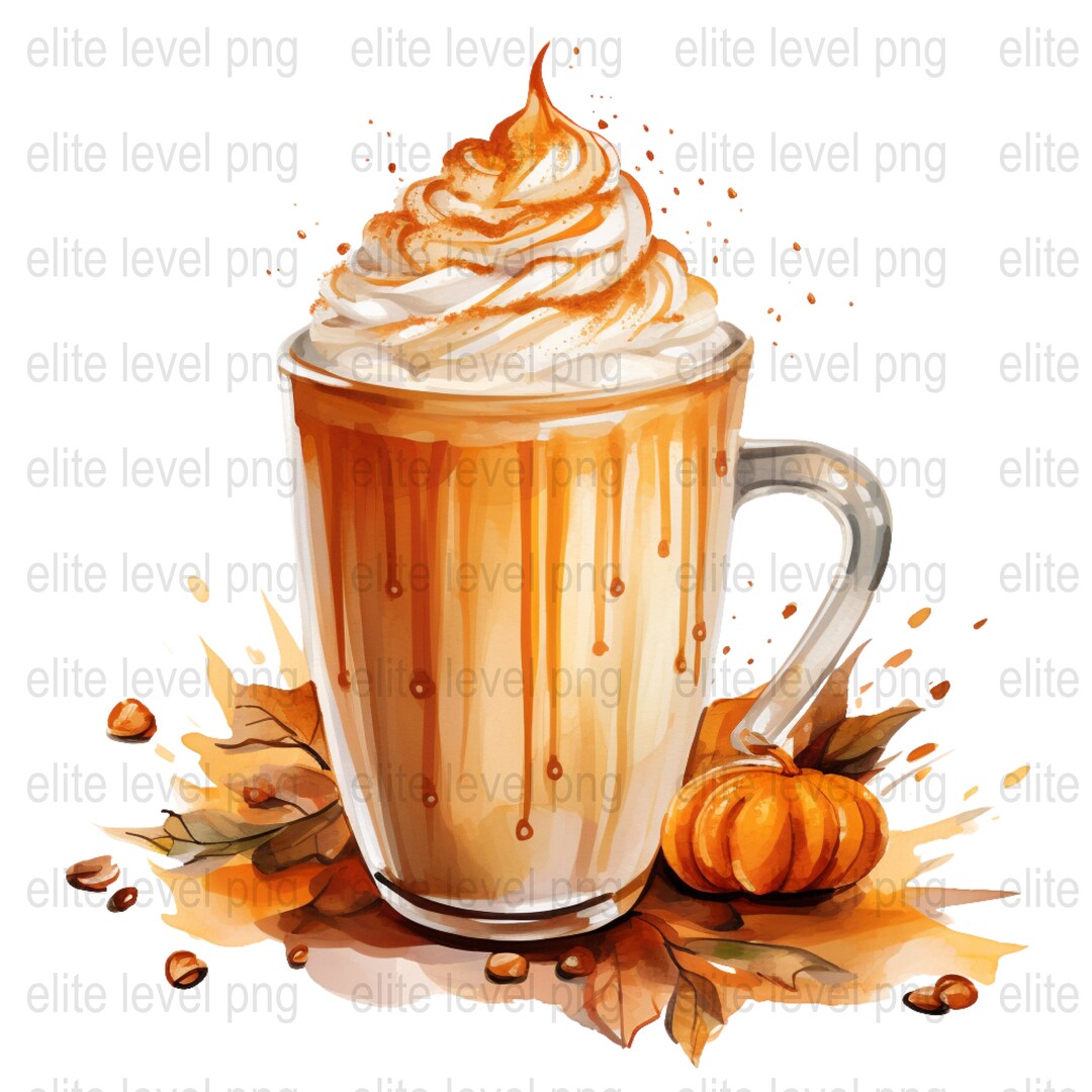 Fall Coffee Drink Png,autumn Sublimation Designs,pumpkin Png,coffee ...