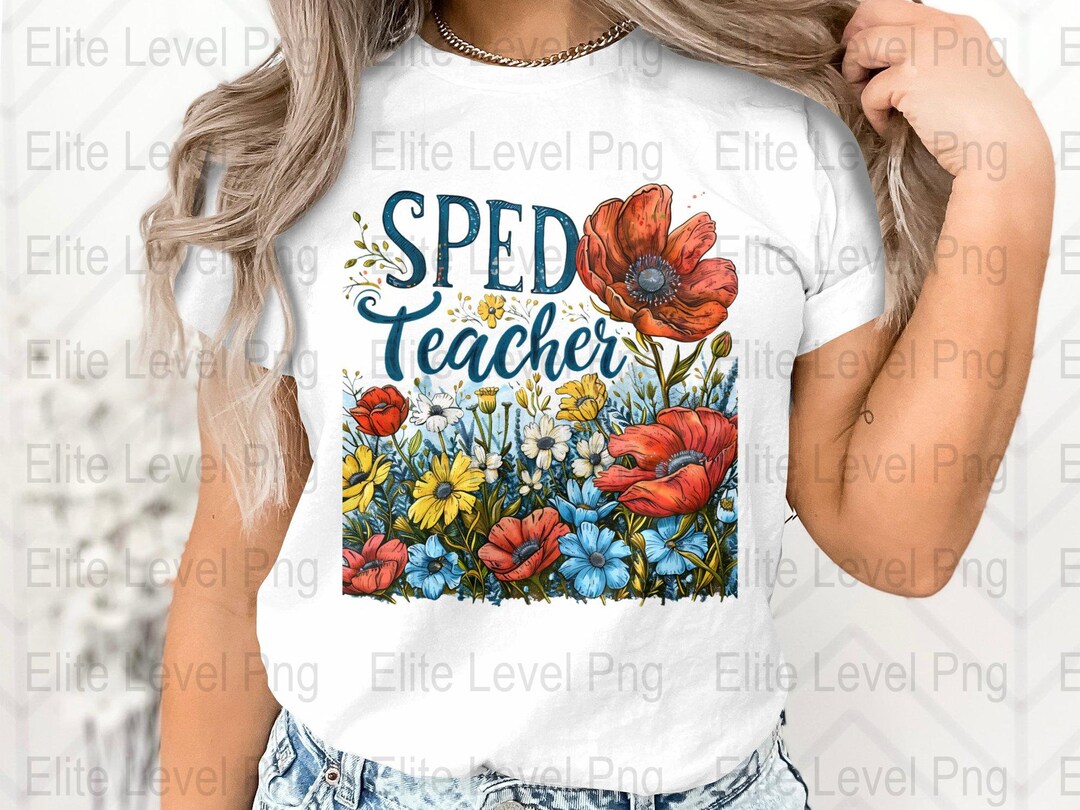 Sped Teacher Png Sublimation Design Download, Special Education Teacher ...