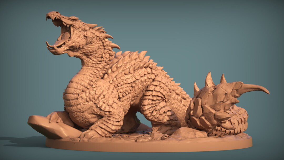 Sea Drake D&D Miniature TTRPG Display Figure - Etsy