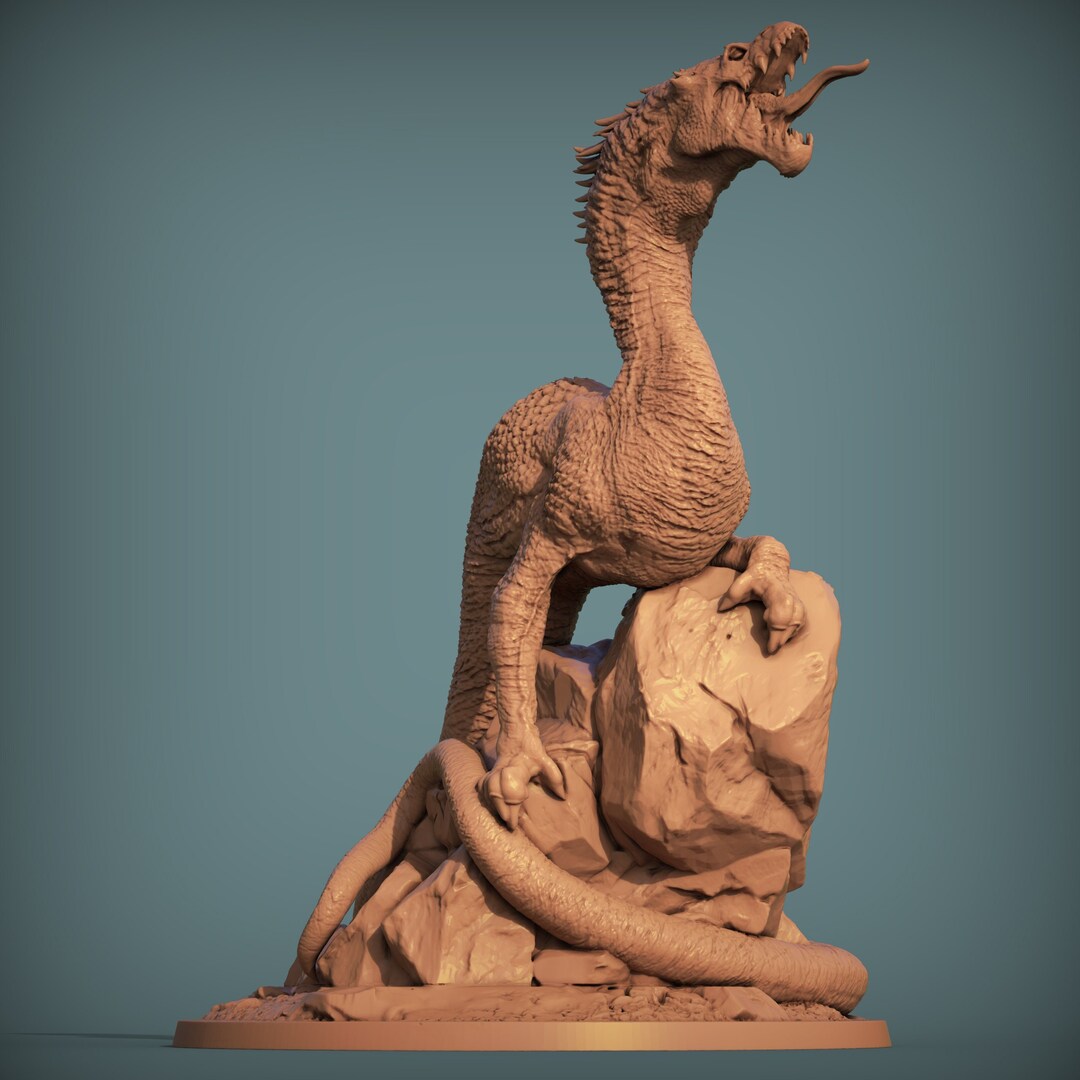 Lindwyrm D&D Miniature TTRPG Display Figure - Etsy