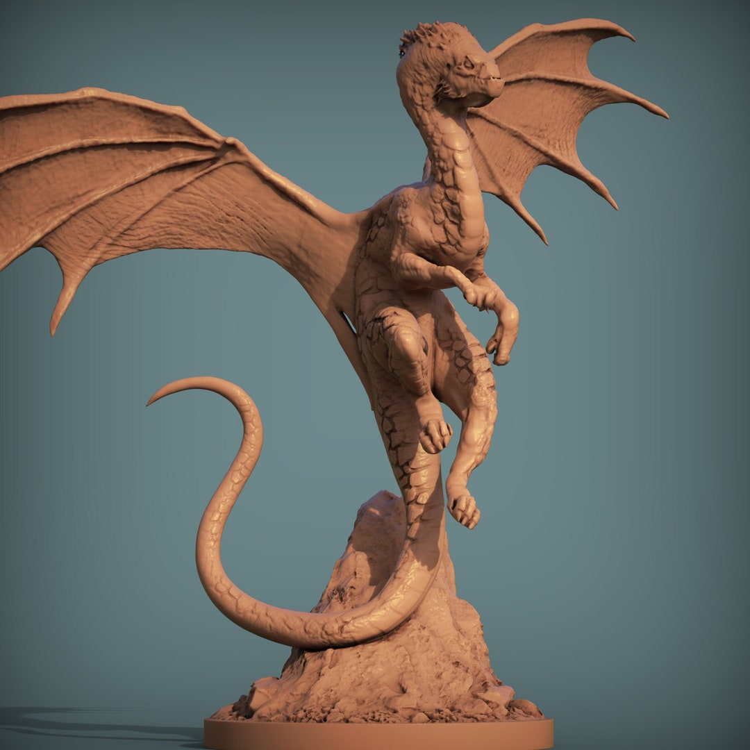 Dragonling D&D Miniature TTRPG Display Figure - Etsy