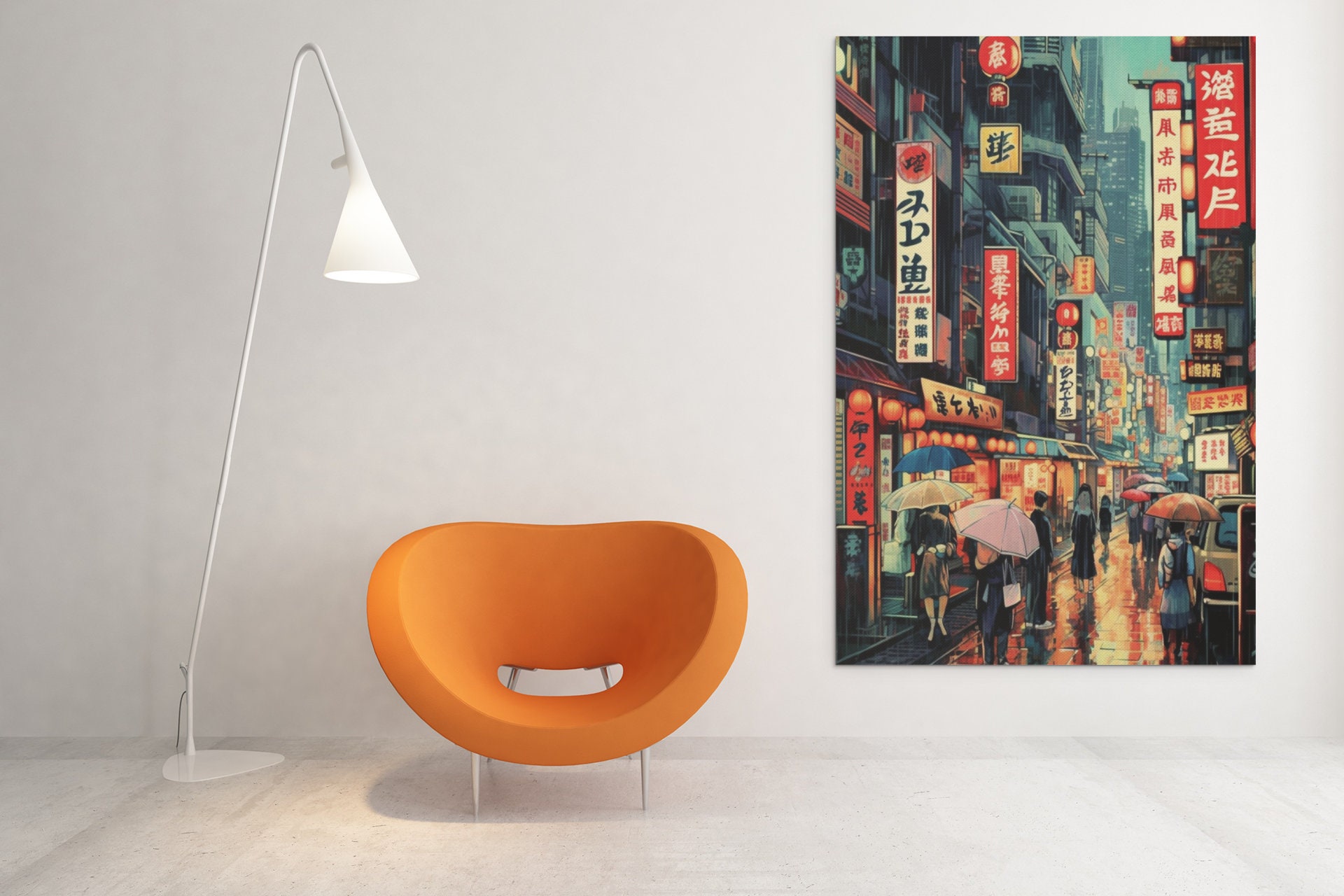 Tokyo Cityscape Art, Tokyo Art Print, Japan House Decor, Tokyo Canvas ...