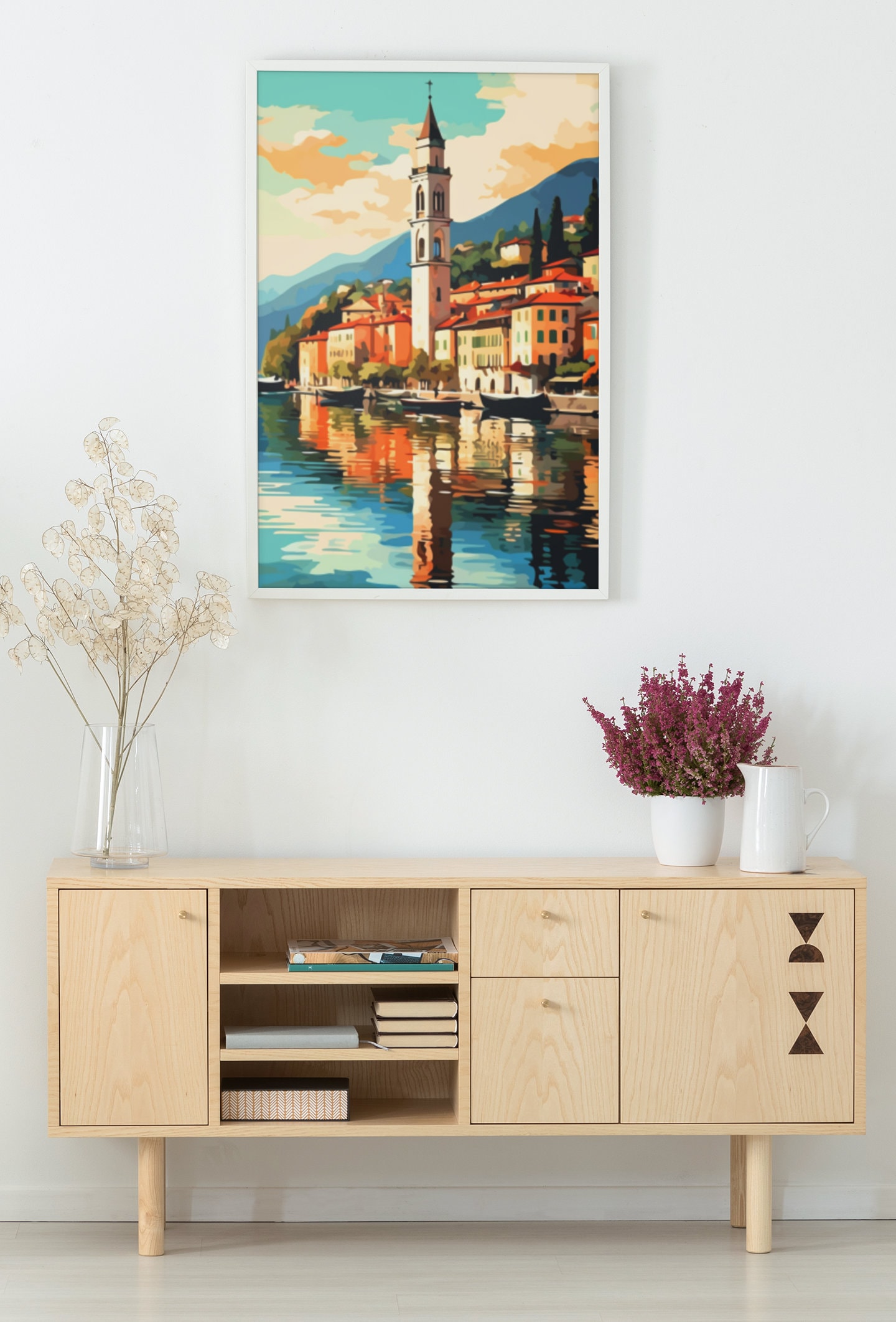 Lake Como Wall Art Lake Como Art Print Lake Como Travel - Etsy