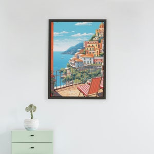 Positano Wall Art, Positano Wall Decor, Positano Travel Poster ...