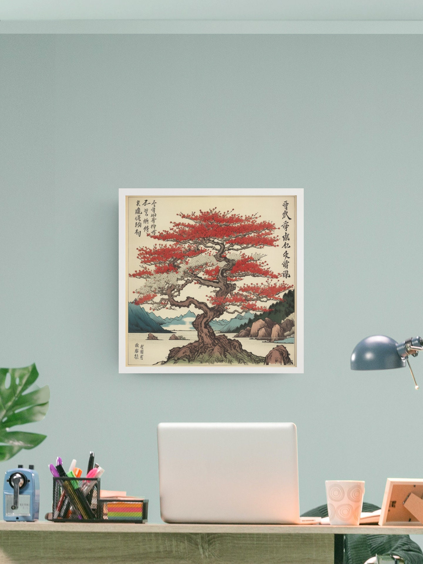 Japandi Wall Art, Japandi Art Print, Japandi Art, Sakura Wall Art ...