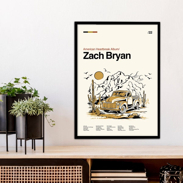 Zach Bryan Poster Album Covers - Etsy
