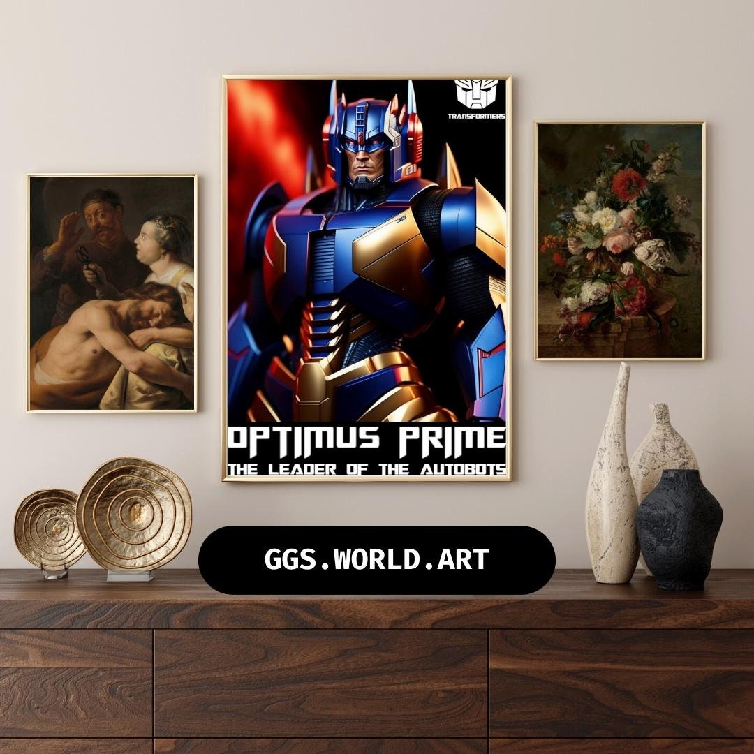 TRANSFORMERS Canvas OPTIMUS PRIME Wall Art Leader of - Etsy