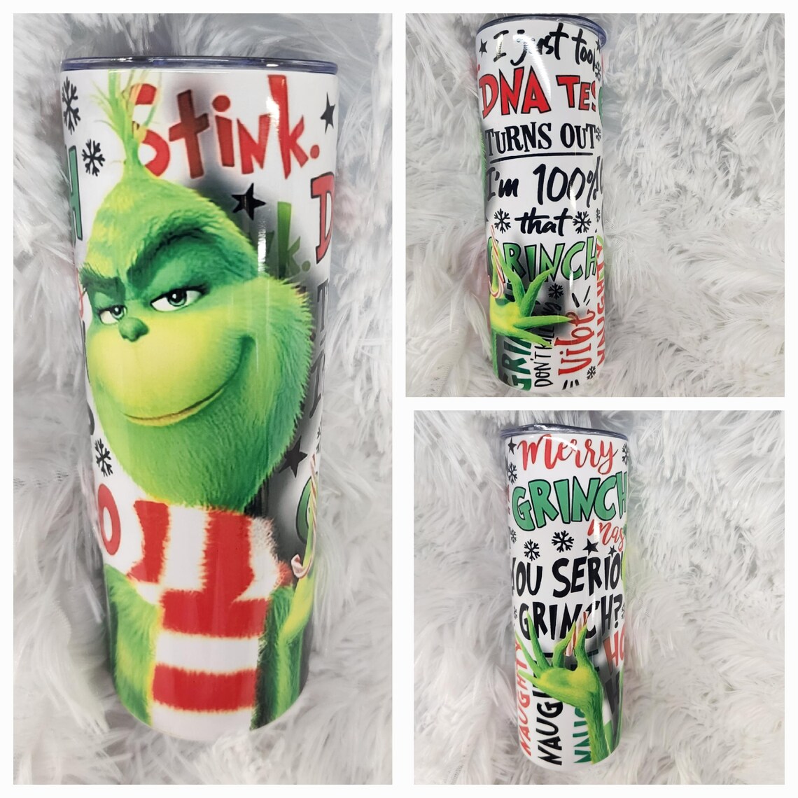 Grinch - 20 Oz Tumbler With Straw, Double Insulated. - Etsy