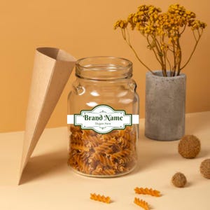 Jar Label Template, Custom Labels, 10 Different Styles Minimalist Jar ...