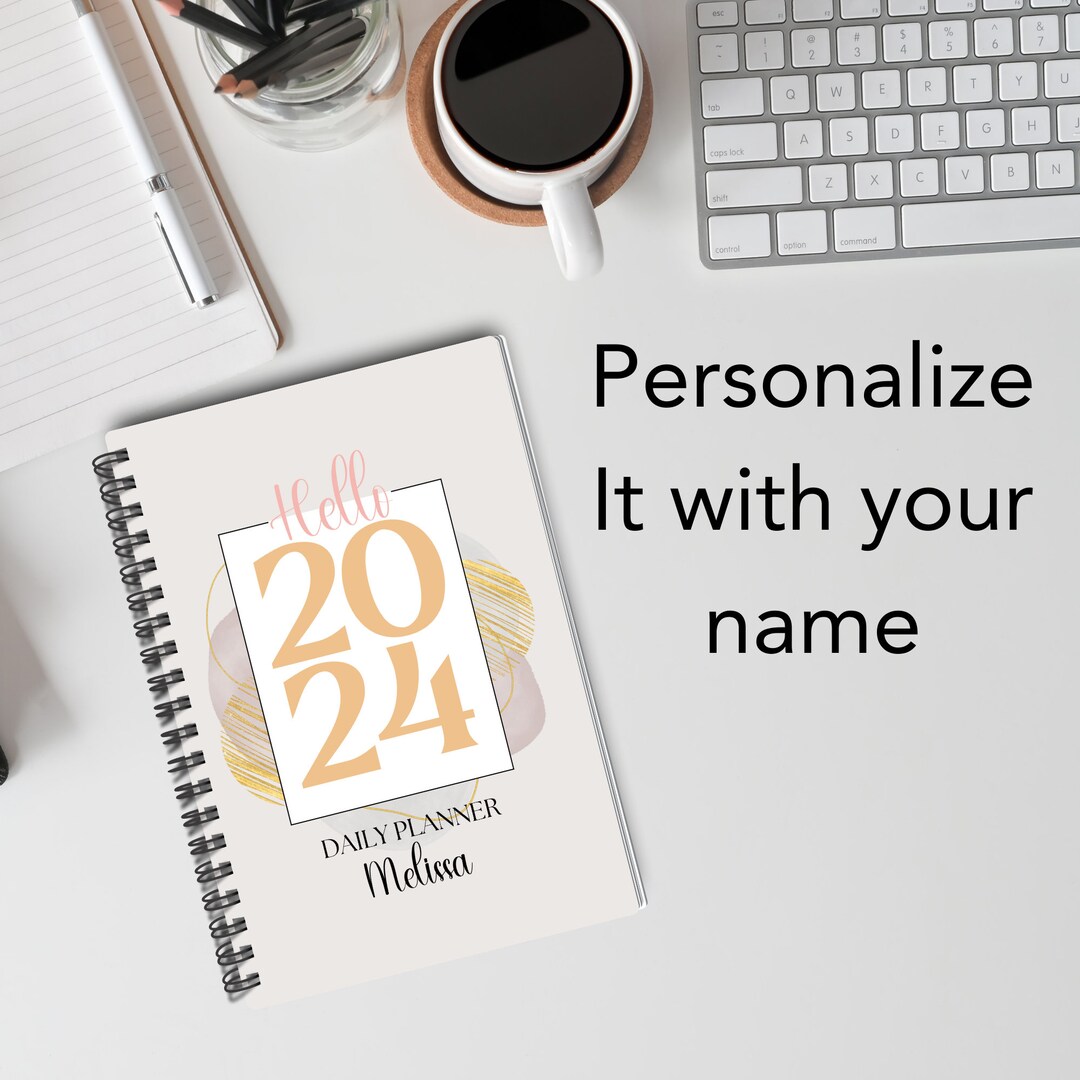 Personalized 2024 Calendar Weekly Planner Custom Time - Etsy