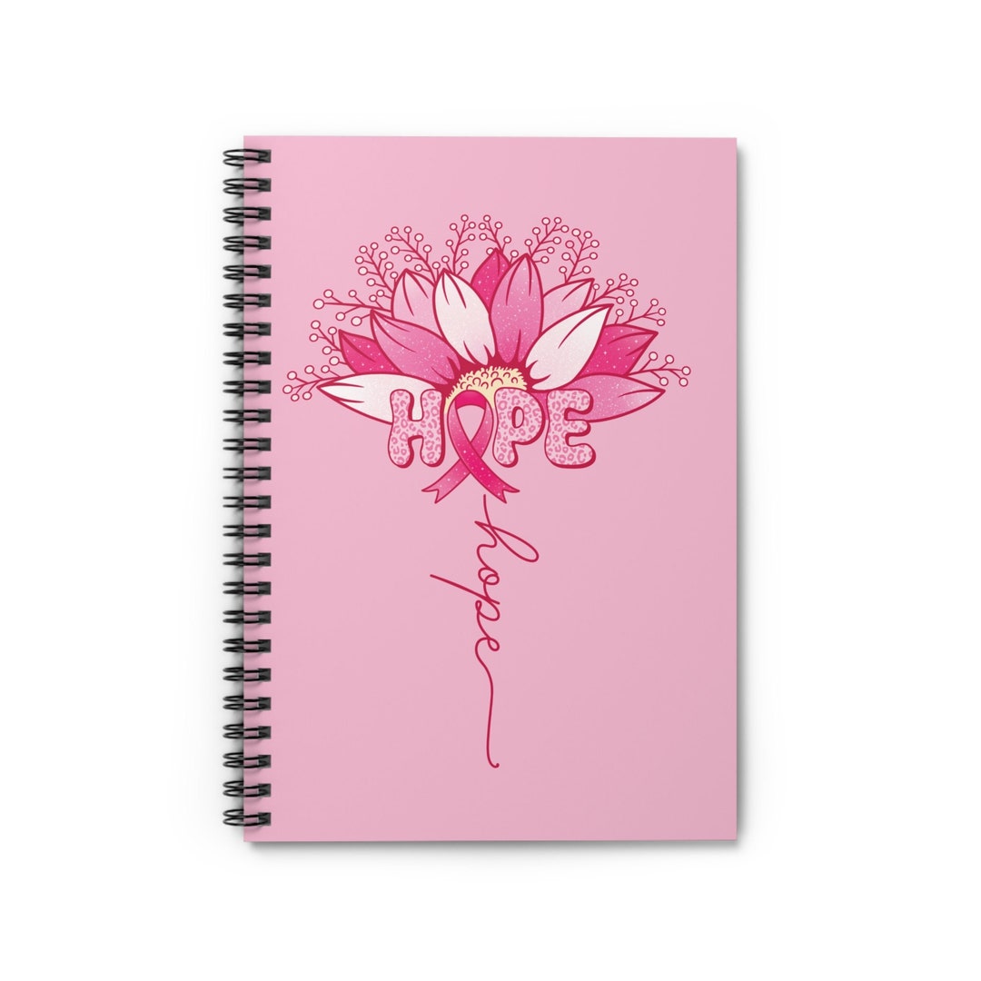 Cancer Hope Breast Cancer Awareness Notebook Breast Cancer - Etsy