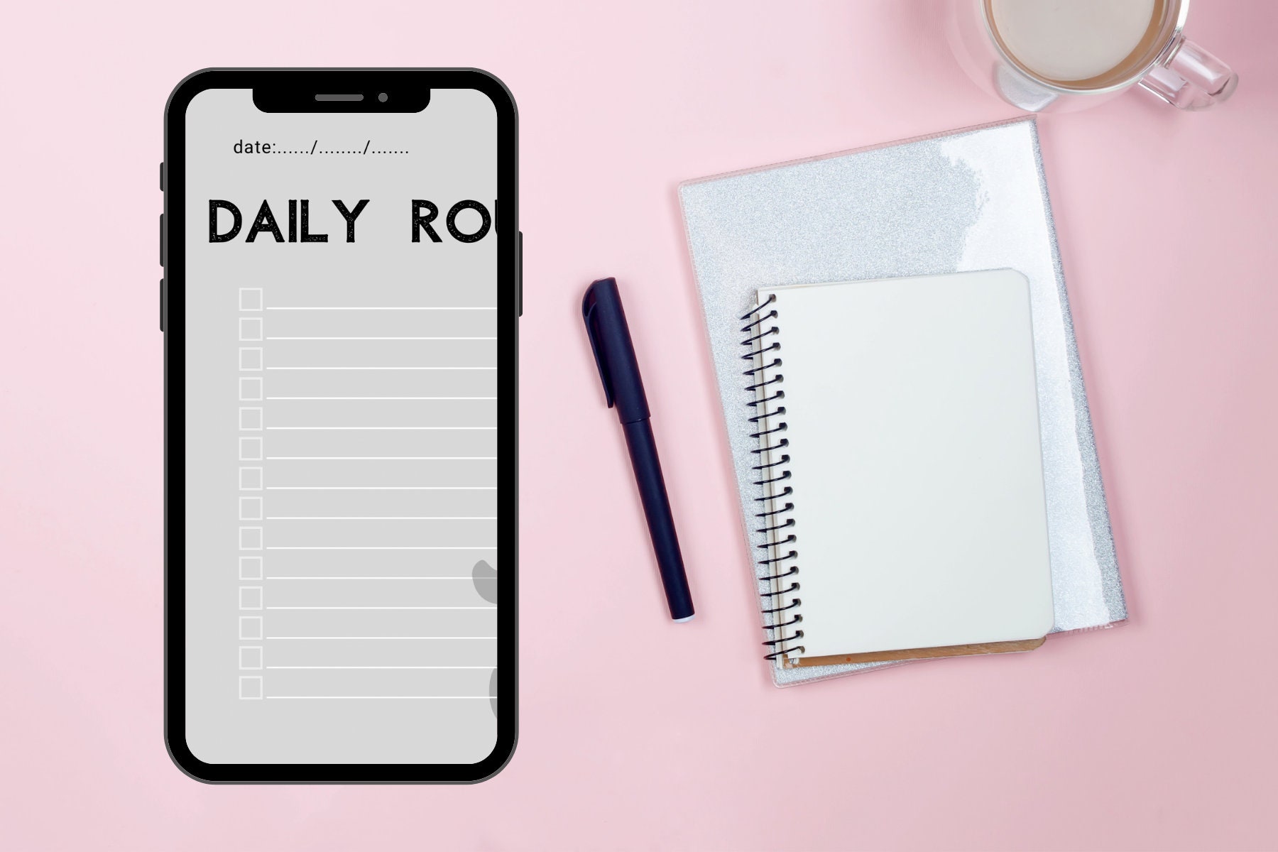 Daily Routine Digital Instant Print Printable Calendar Download ...