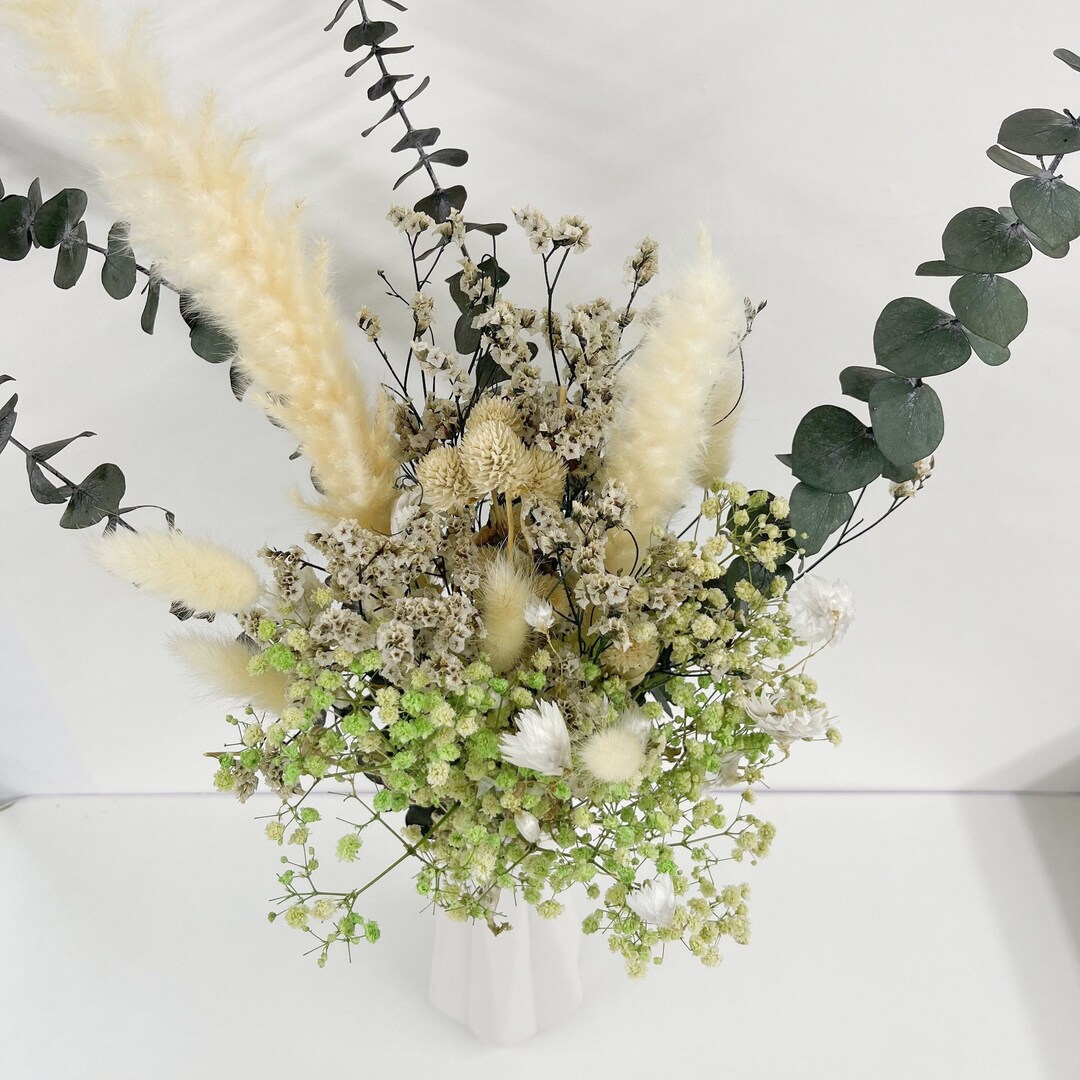 Boho Dried Flower Bouquet: Natural Rustic Home Decor - Etsy