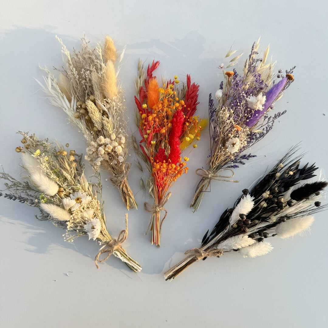 Letterbox Dried Flowers,small Dried Flower Bouquet,handmade Bouquet ...