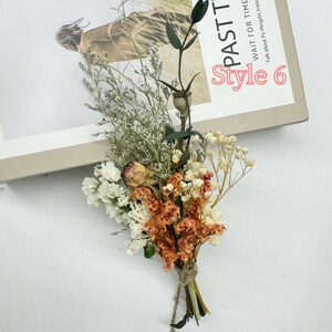 Mini Dried Flower Bouquet,natural Flower Bouquet,boho Wedding Flower ...