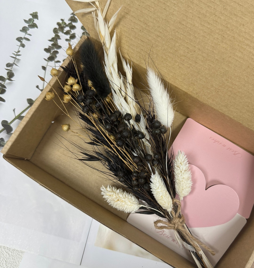 Letterbox Dried Flowers,small Dried Flower Bouquet,dried Flower ...