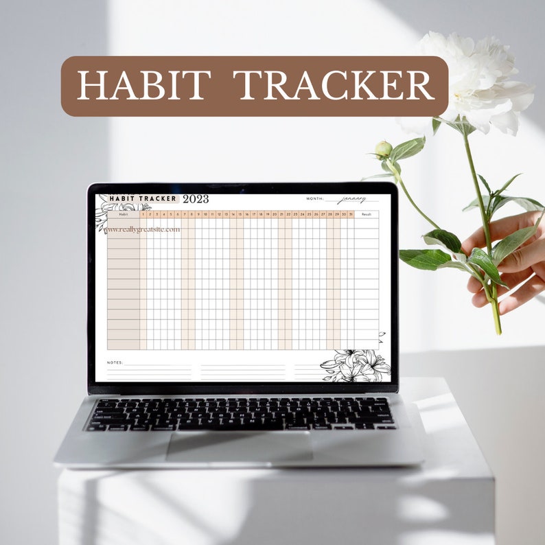 Habit Tracker Printable Daily Habits Planner Habit Tracker Digital ...