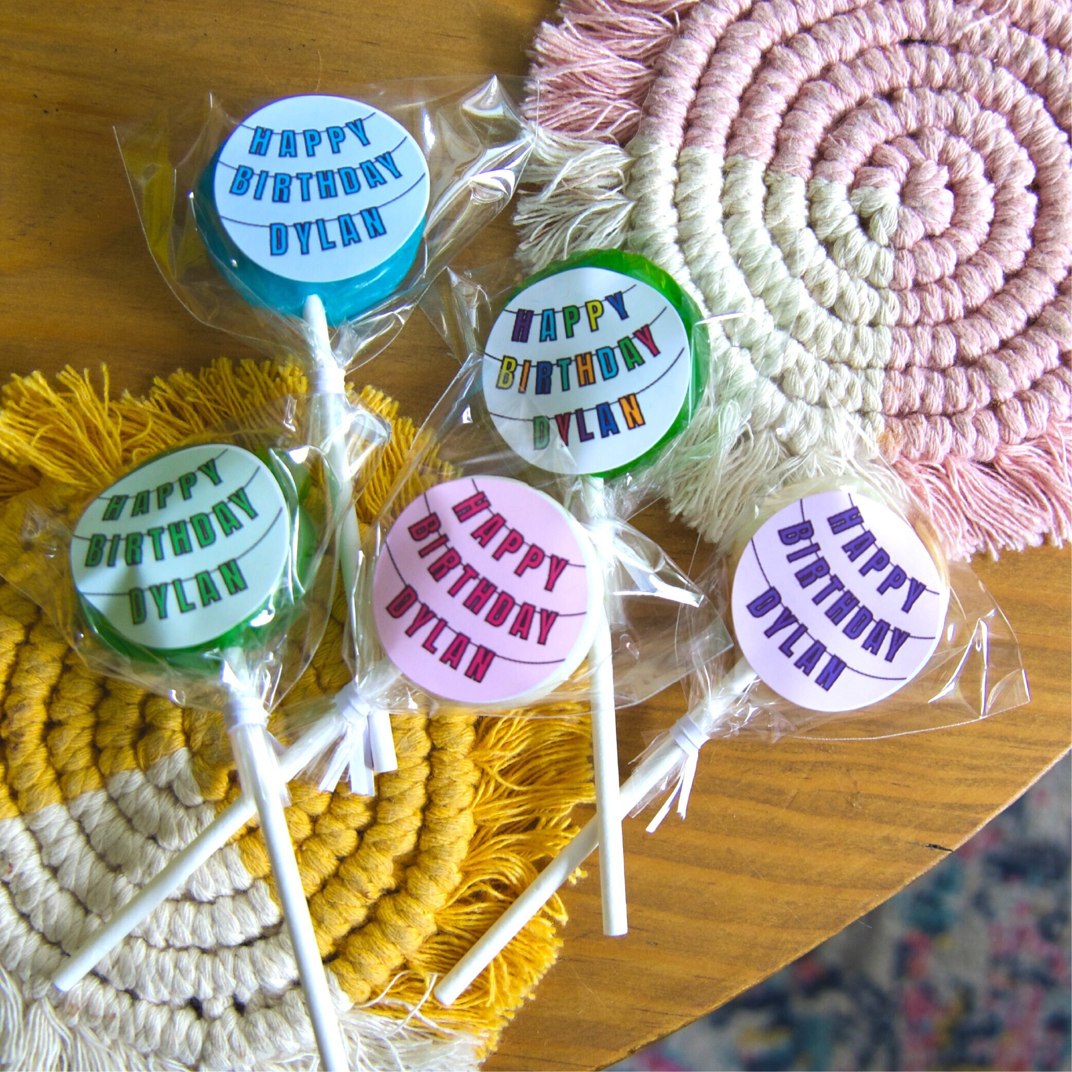 Personalised Lollies/lollipops/lolly Pops | Custom Happy Birthday ...