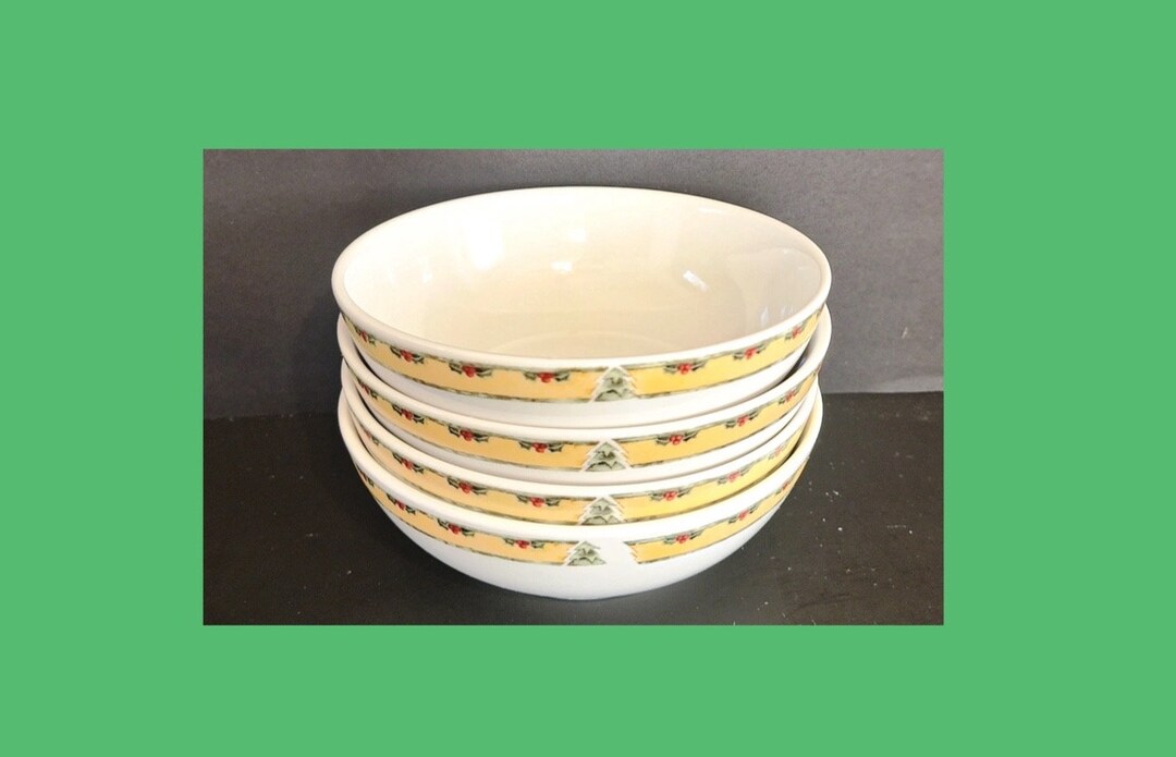 Set of 4 Snowman Frolic Snowman Soup Cereal Bowl Gibson Debi Hron - Etsy